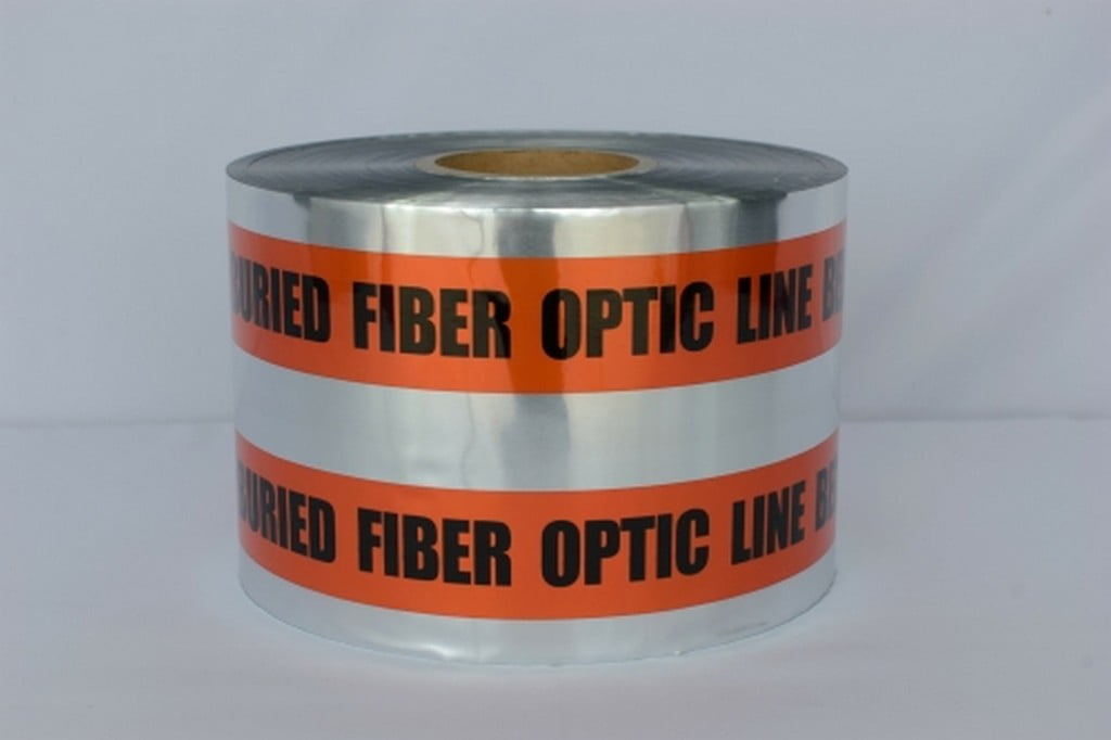 Detectable Underground Tape - Caution Buried Fiber Optic Line Below - 6 ...