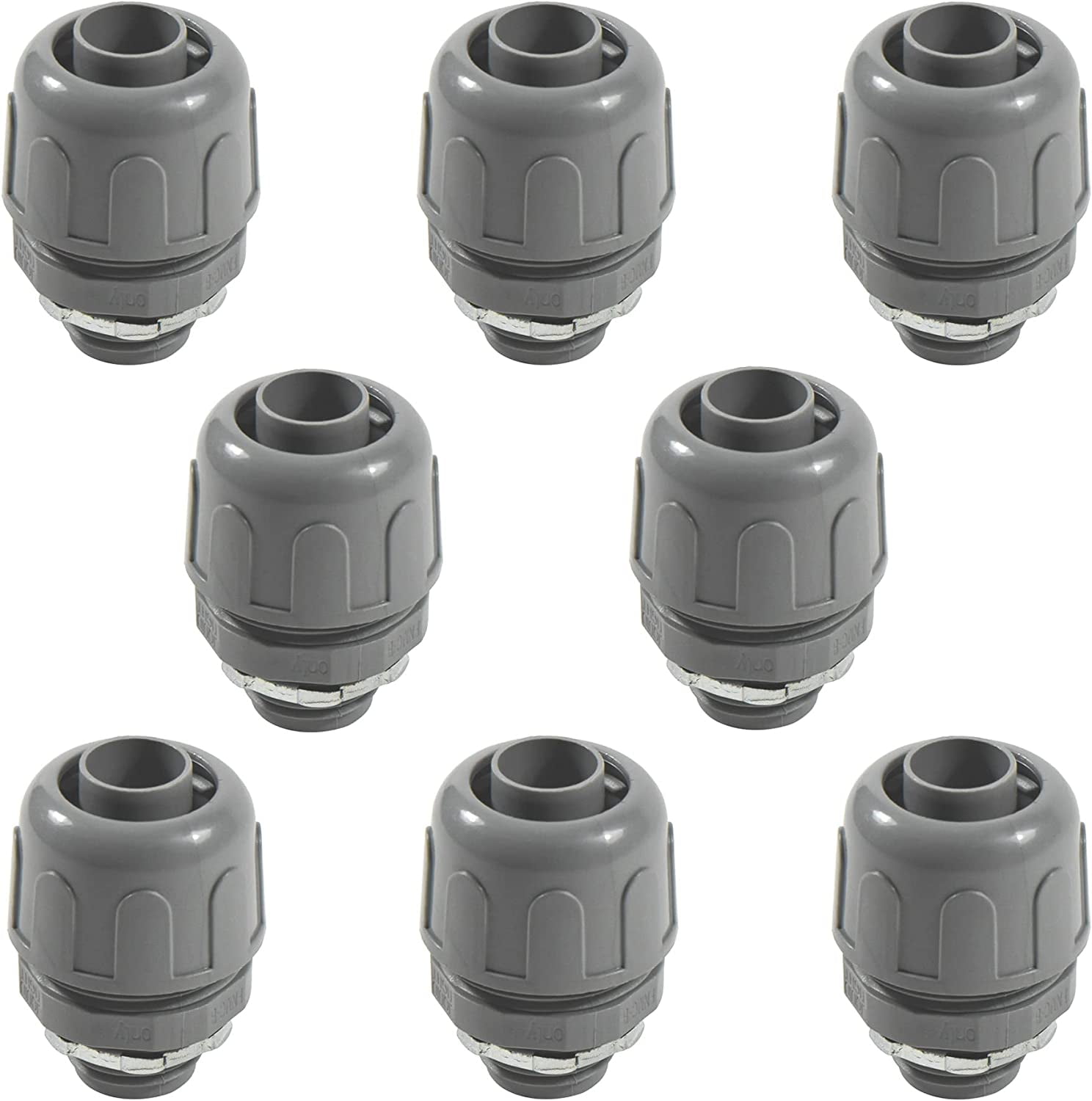 HQRP 8-Pack 3/4-Inch Nonmetallic Plastic Liquid Tight Connector 180 ...