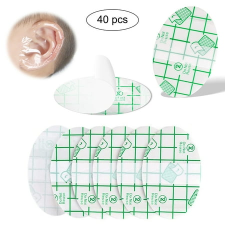 Lepai 40 Pieces Ear Covers Waterproof Baby Shower Swimming Ear Stickers ...