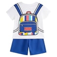 Conairie Clothes Set 2 Piece For Boys Solid Short Sleeve Shirt And ...
