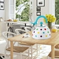 H Haus Roland Tea Kettle Stovetop Whistling Colorful Polka Dots Kettle ...