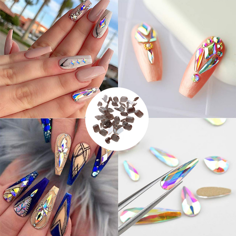 Nail with rhinestones store