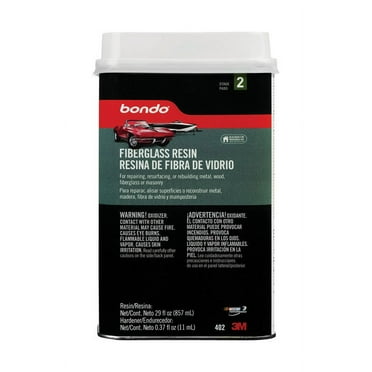 Bondo Fiberglass Resin, 00402, 0.9 Quart - Walmart.com