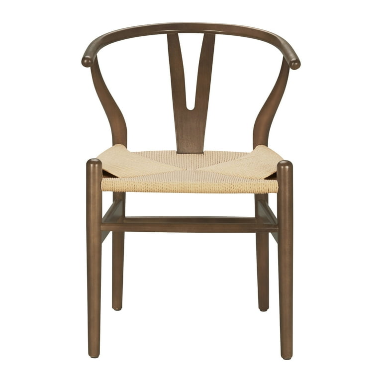 Poly Bark Weave Chair in Walnut Walmart