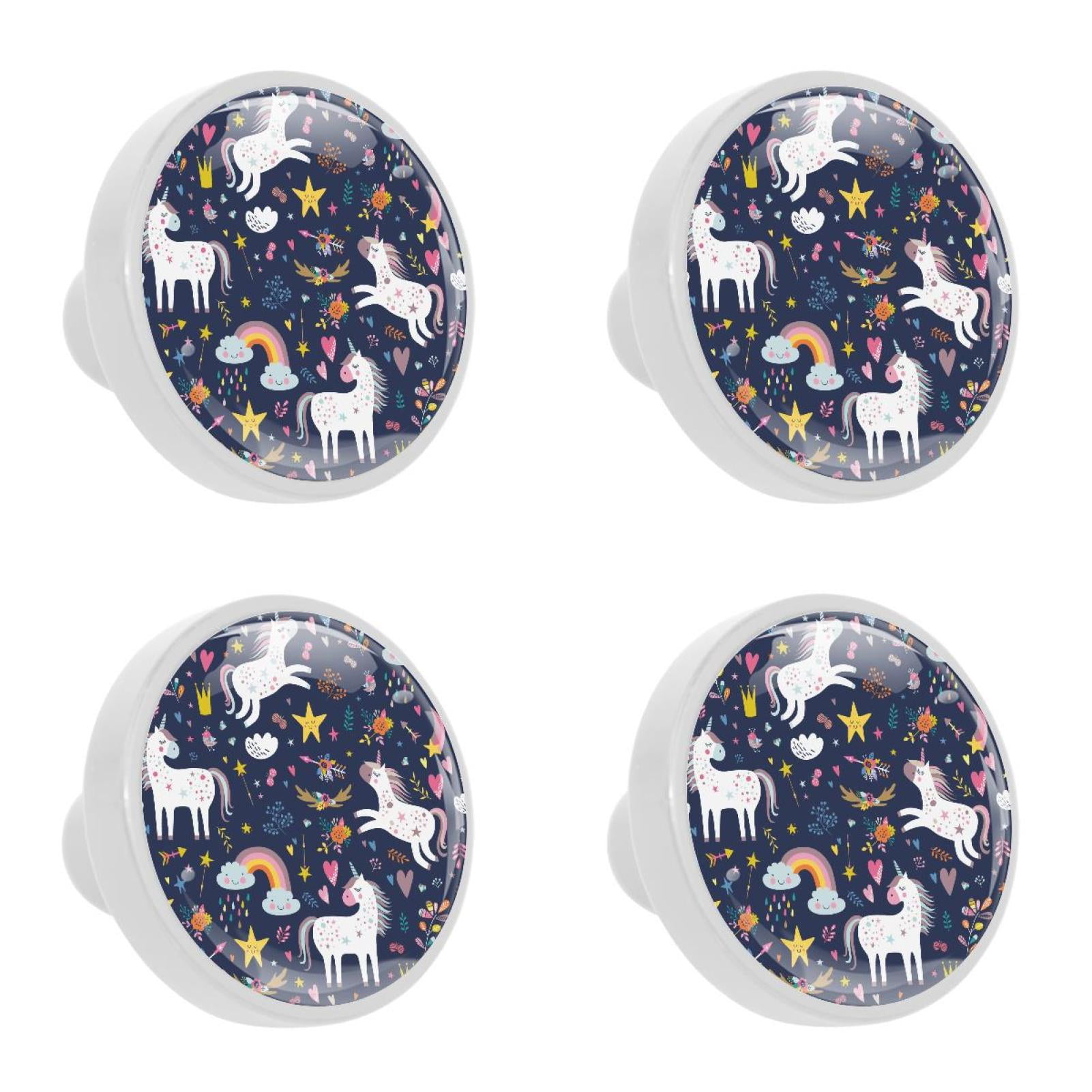 4 Pcs Unicorn Knobs for Kitchen Cabinet Cupboard Dresser Bookcase ...
