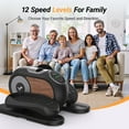 MERACH Under Desk Elliptical Machine, 12 Adjustable Speeds Quiet, LCD ...