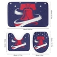 4 Pcs 4th of July Shower Curtains Set with Hooks Liberty Bell Red ...