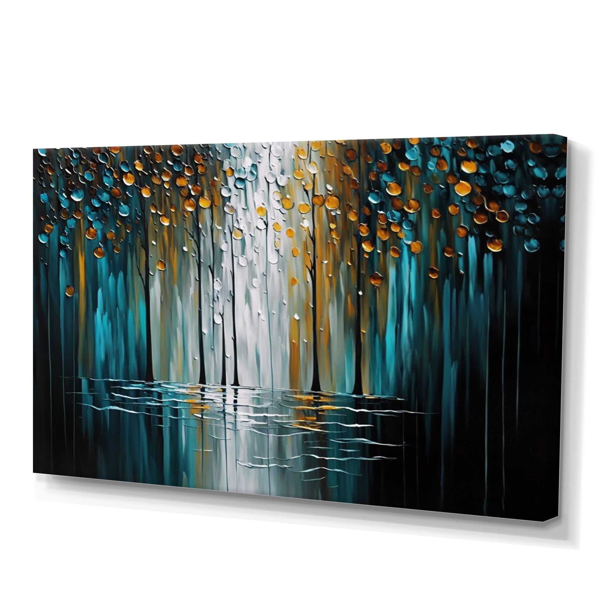 Designart Abstract Nature Trees Painting I Canvas Wall Art - Walmart.com