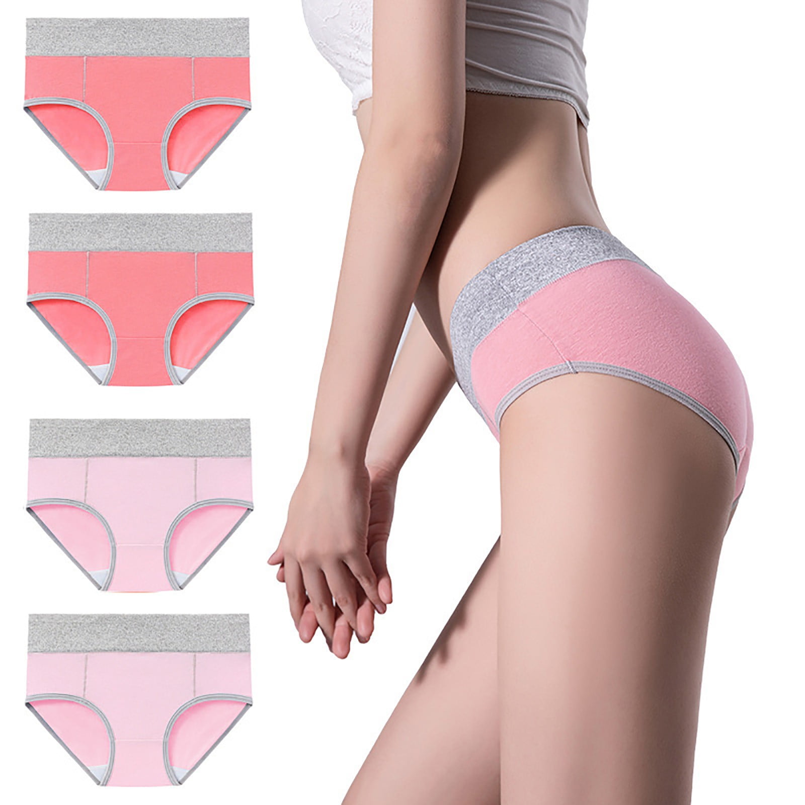 Click here for Smihono 4pcwomens Large Seamless Cotton High Waist... prices