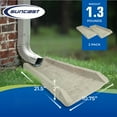 Suncast SB24 Decorative Rain Water Drain Guard, Gutter Downspout Splash ...