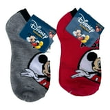 5 Pairs Fun Character Disney Mickey Mouse Socks (Size 6-8) - Walmart.com