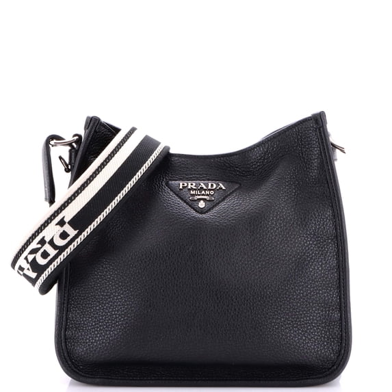 Pre-Owned Logo Strap Crossbody Bag Vitello Daino Medium By Rebag ...