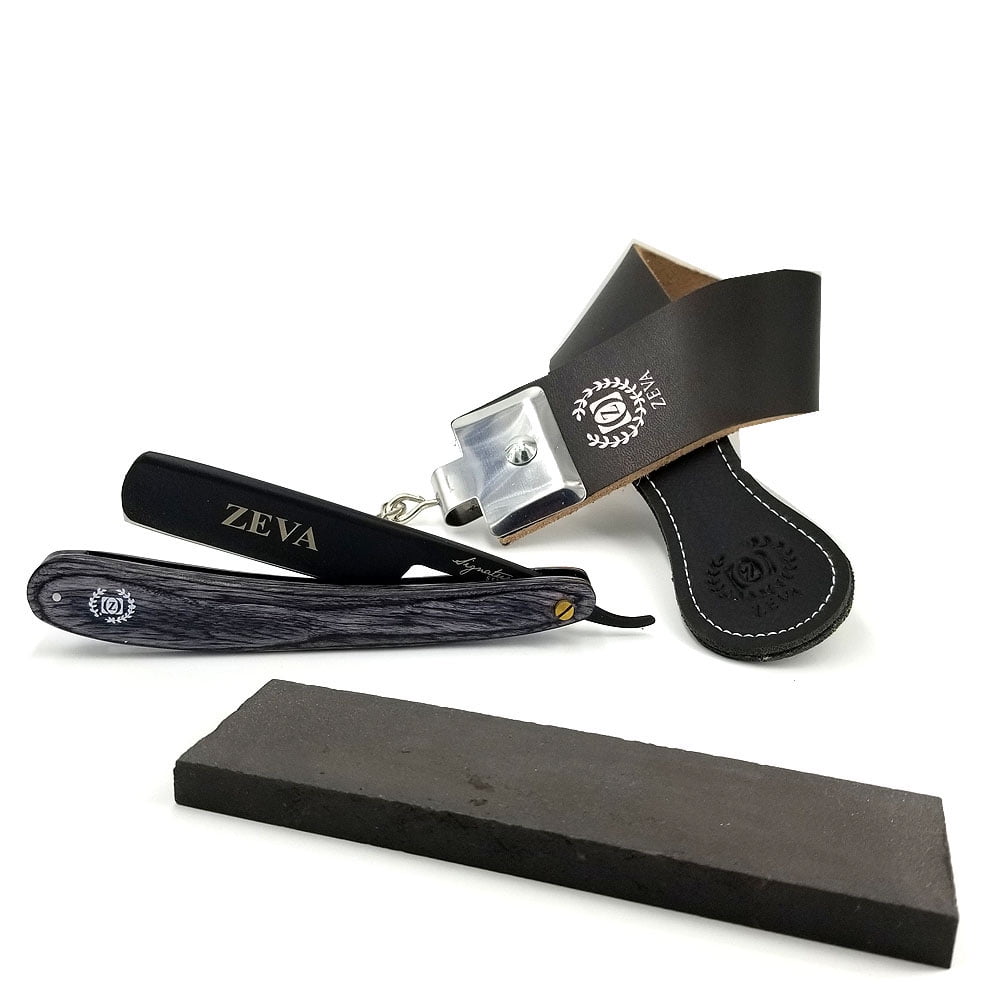 Barber Approved Professional Folding Razor and Leather Strop Strap ...