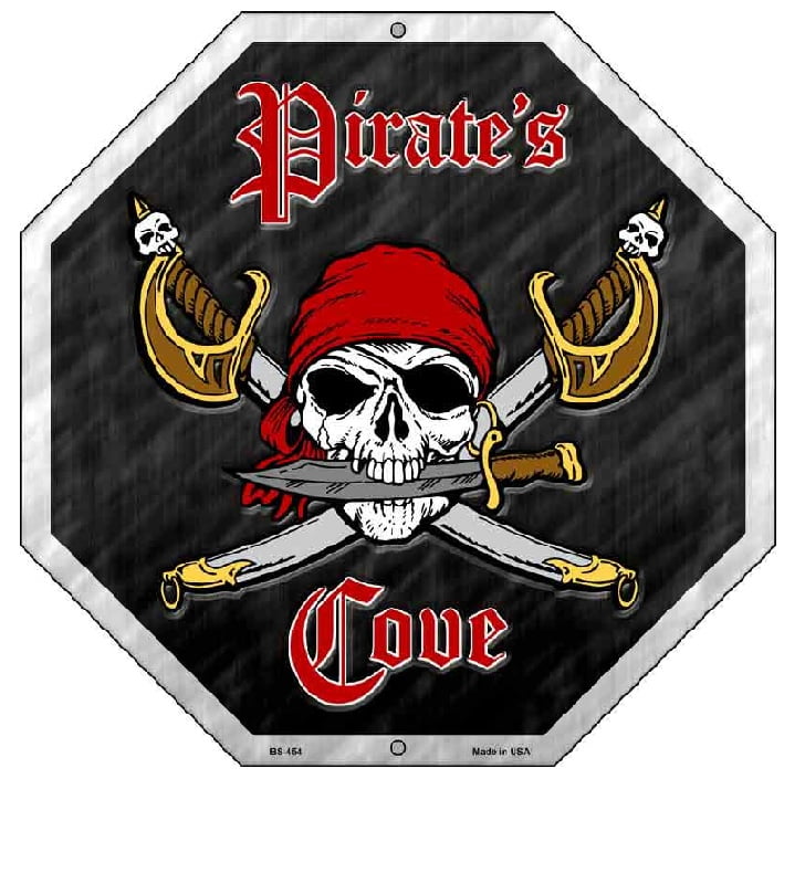 Pirates Cove Metal Novelty Stop Sign BS-454 - Walmart.com