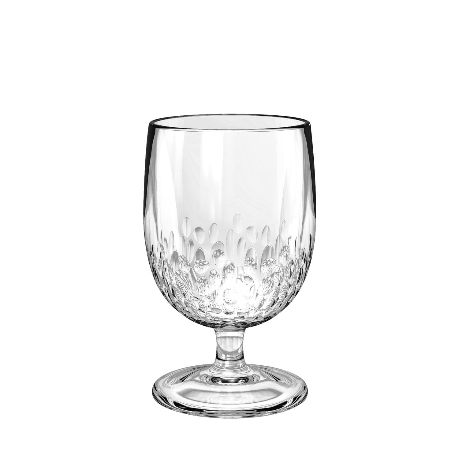 142 Oz Cabo Short Wine Goblet Clear 6 Plastic Wine Glasses