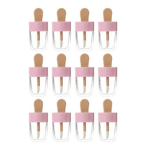 Akerlok Lip Glaze Cute Ice Cream Lip Glaze Empty Tube Shell Lipstick ...