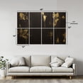 8 Pack Art Acoustic Panels Sound Absorbing Abstract Black Gold ...