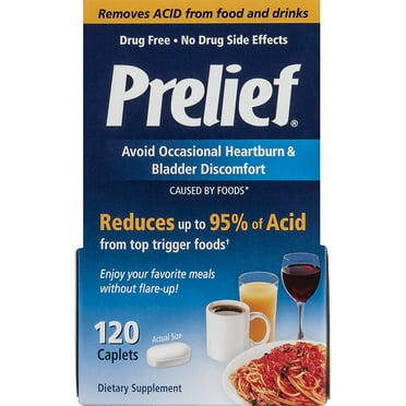 Prelief Acid Reducer Pills, Heartburn and Reflux Treatment Tablets, 300 ...