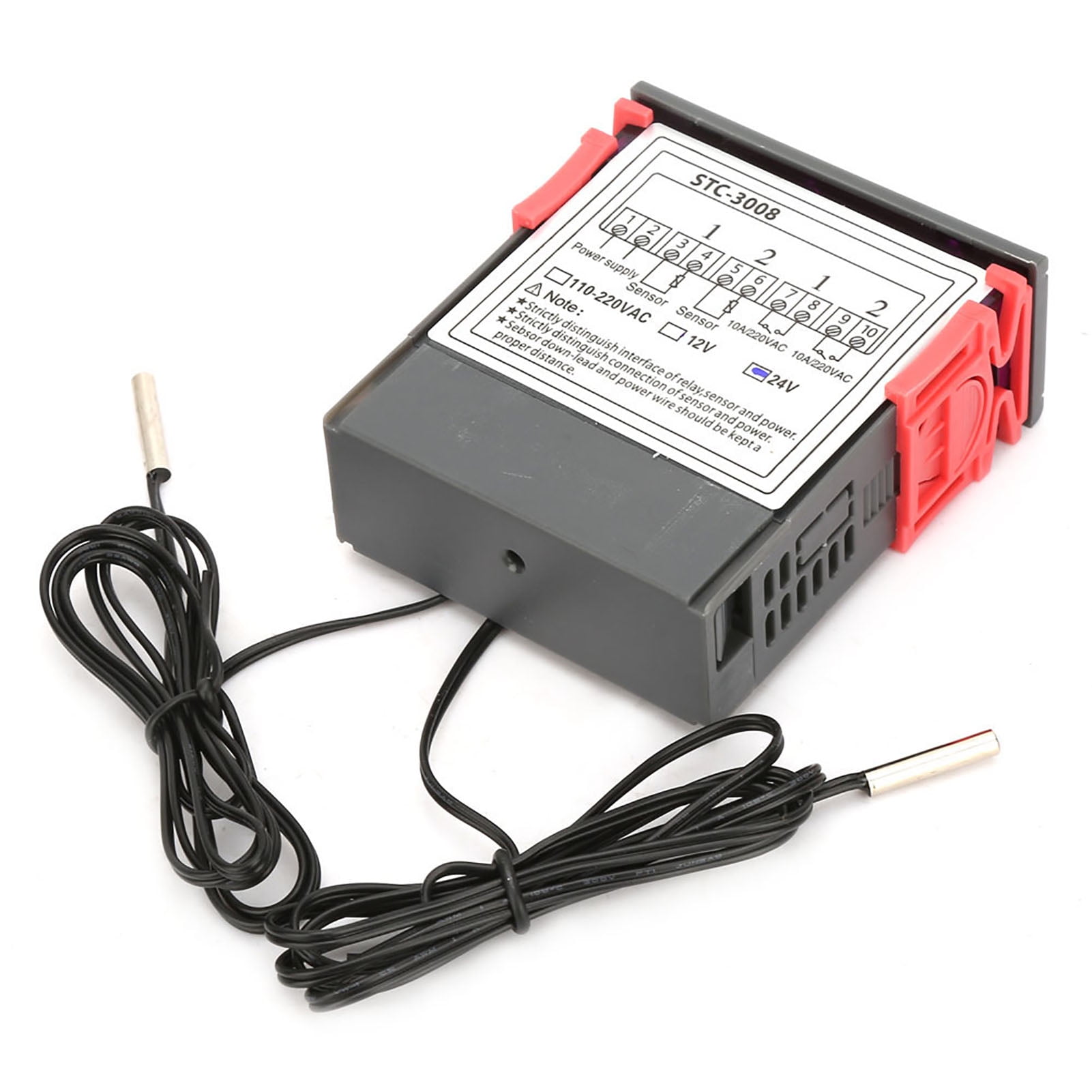 Controlador de temperatura de termostato digital dual con pantalla dual ...