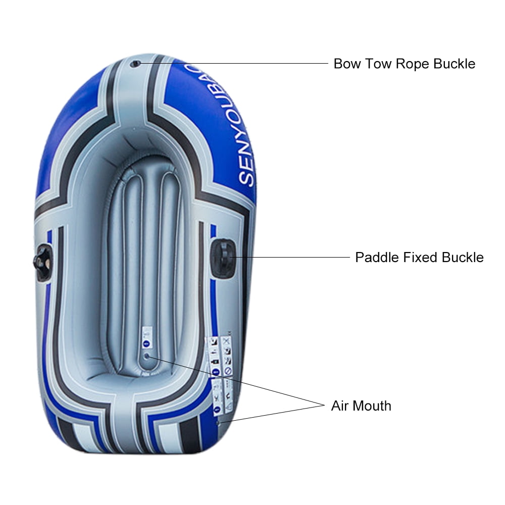 Buy Dcenta PVC Canoe 1-Person Inflatable Boat Set Kayak Set with Paddle ...