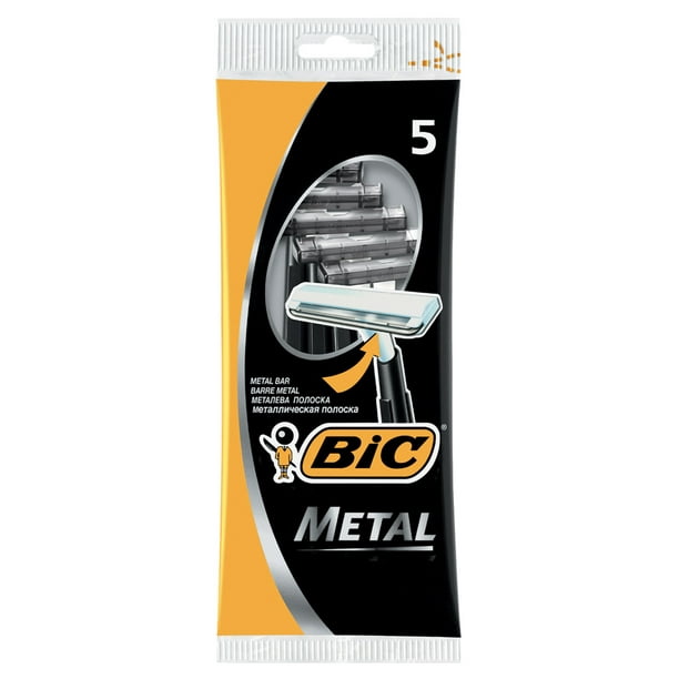 BIC Metal Disposable Razor, 5-Count - Walmart.com - Walmart.com