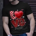 Matching Family Love Football Heart Couple Valentine V2Tshirt - Walmart.com