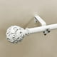 Mainstays 3/4" Filigree Ball Single Curtain Rod, White, 30-84 ...