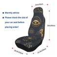 Gold Evil Eye Car Seat Cover 2 Pcs Auto Front Bucket Seats Protector ...