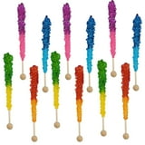 Rocksicles, Rainbow Colored Rock Crystal Candy Sticks, 0.6 Ounce Each ...