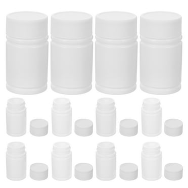 Walmart 50-Pack 6-Dram Empty Pill Bottles, Orange Plastic Medicine ...