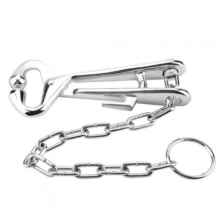 LYUMO Stainless Steel Cow Nose Bull Cattle Bovine Clip with Chain ...