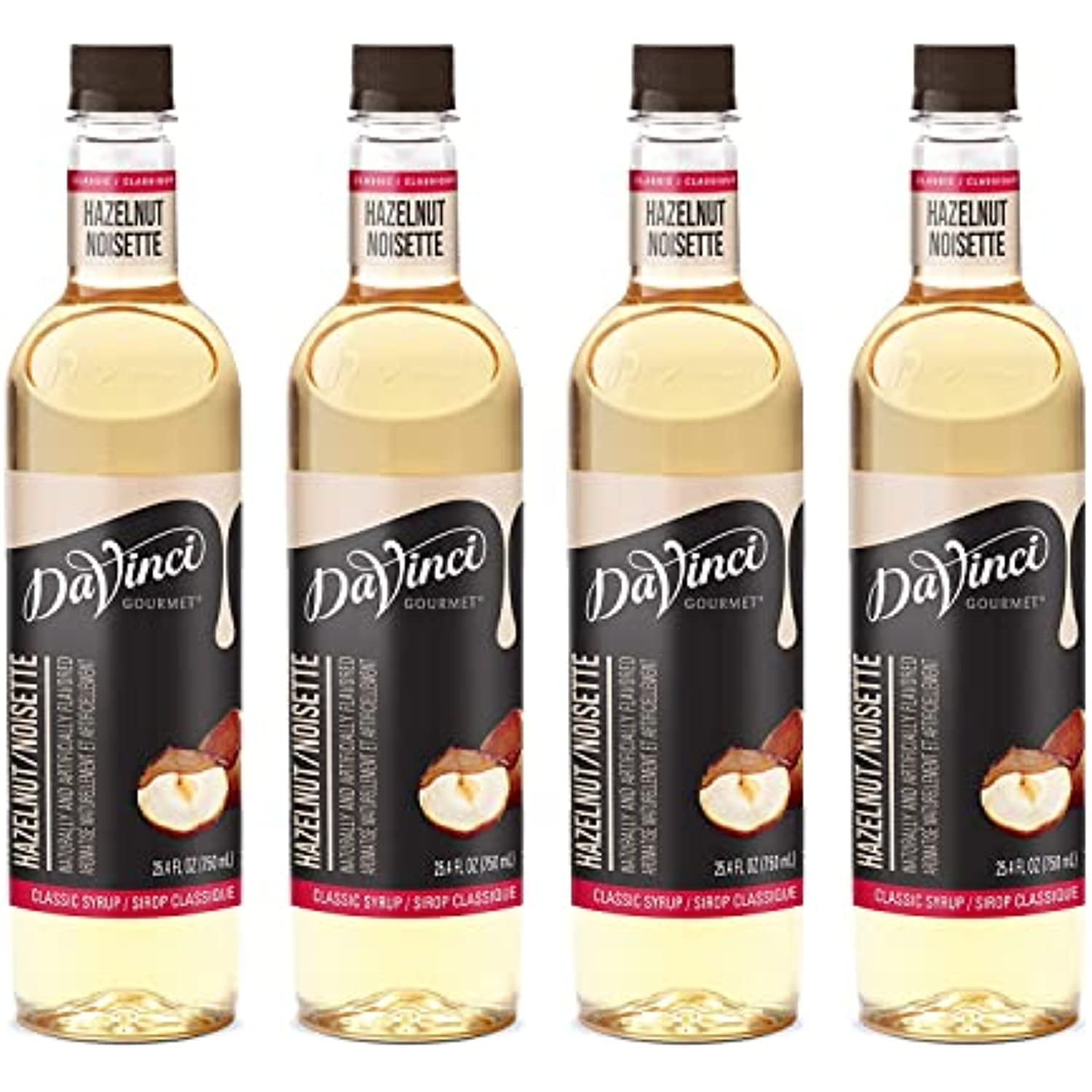 Davinci Gourmet Classic Hazelnut Syrup, 25.4 Ounce (Pack Of 4 ...
