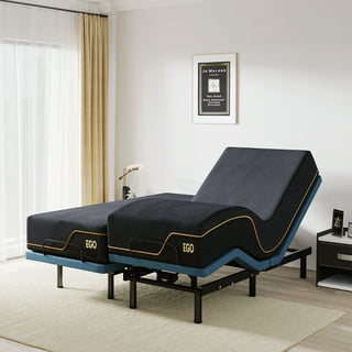 ESHINE Adjustable Bed Frame Twin XL + Memory Foam Hybrid 12 inch ...