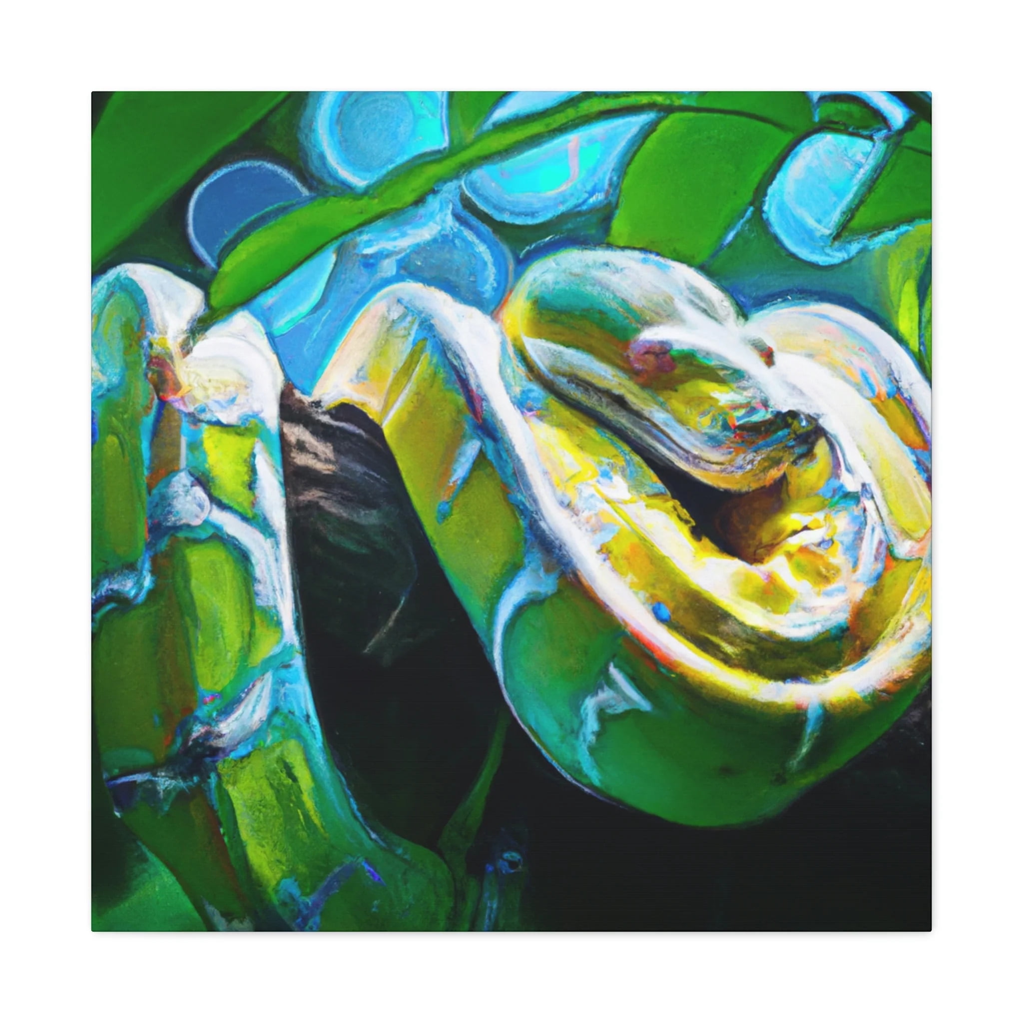 Green Python Majesty Revealed - Canvas - Walmart.com