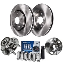Detroit Axle - Front Disc Brake Rotors Wheel Hubs Lug Nuts Replacement ...