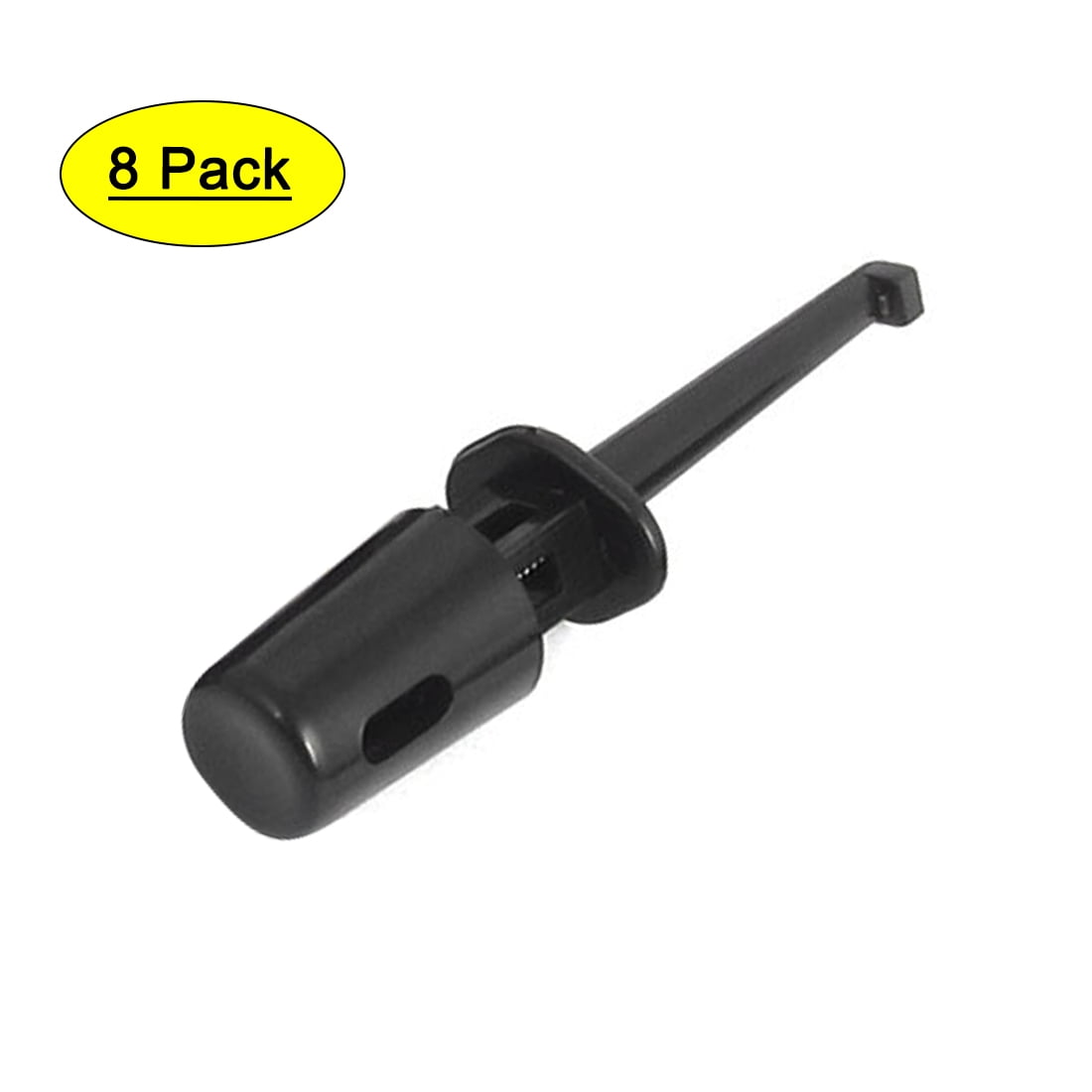 8pcs Plastic Electrical Wire Testing Hook Clip Set Black - Walmart.com