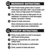 Great Value Frozen Chopped Turnip Greens 12 oz, versatile vegetable for ...