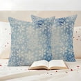 Christmas Snowflake Outdoor Pillow Covers 16"x16" Set of 2,Waterproof ...