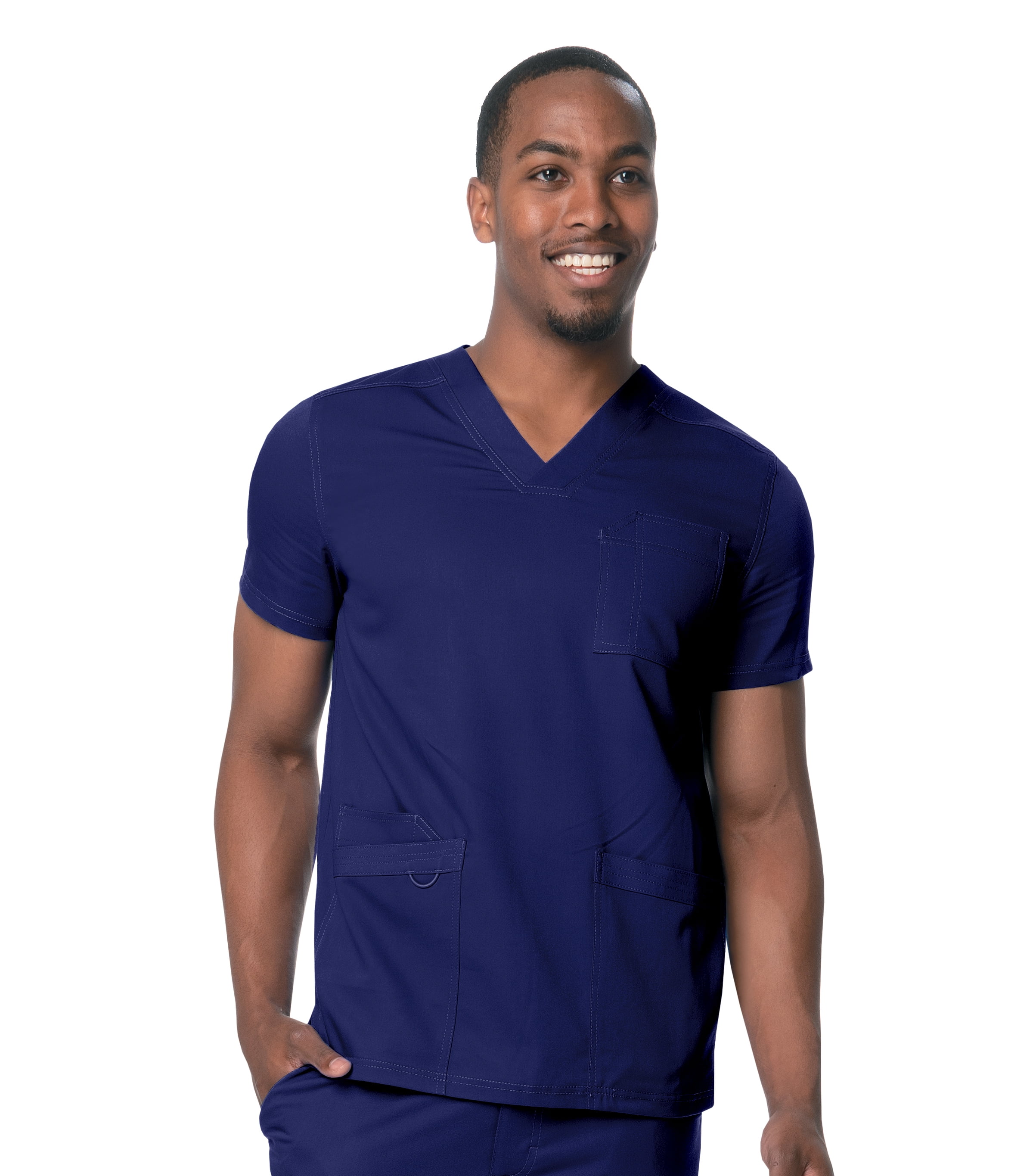 Urbane Ultimate Men's Modern Fit 2-Way Stretch Three Pocket V-Neck ...