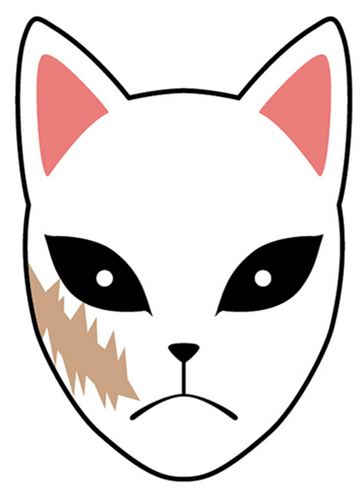 Demon Slayer- Sabito's Mask Patch - Walmart.com