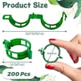 200 count Support Clips,Plastic Clips for Climbing ,Garden Vine Clips ...