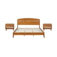 Christopher Knight Home King Wood Platform Bed with Curved Headboard ...
