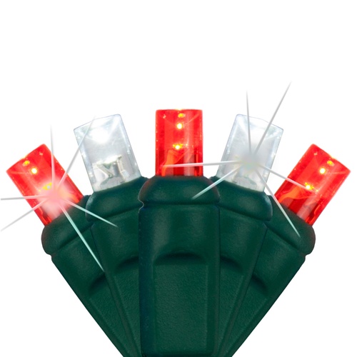 SoftTwinkle LED Red and White Christmas Mini Twinkle Lights, 50 CT, 17 ...