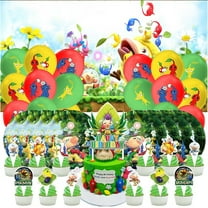 Pikmin Birthday Party Supplies Balloons Plates Decoration Cake Topper ...