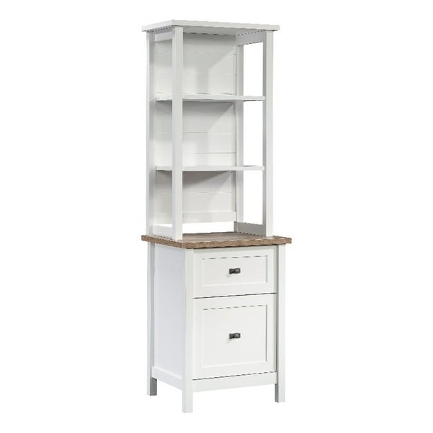 Sauder Cottage Road Engineered Wood Storage Tower in White Finish ...