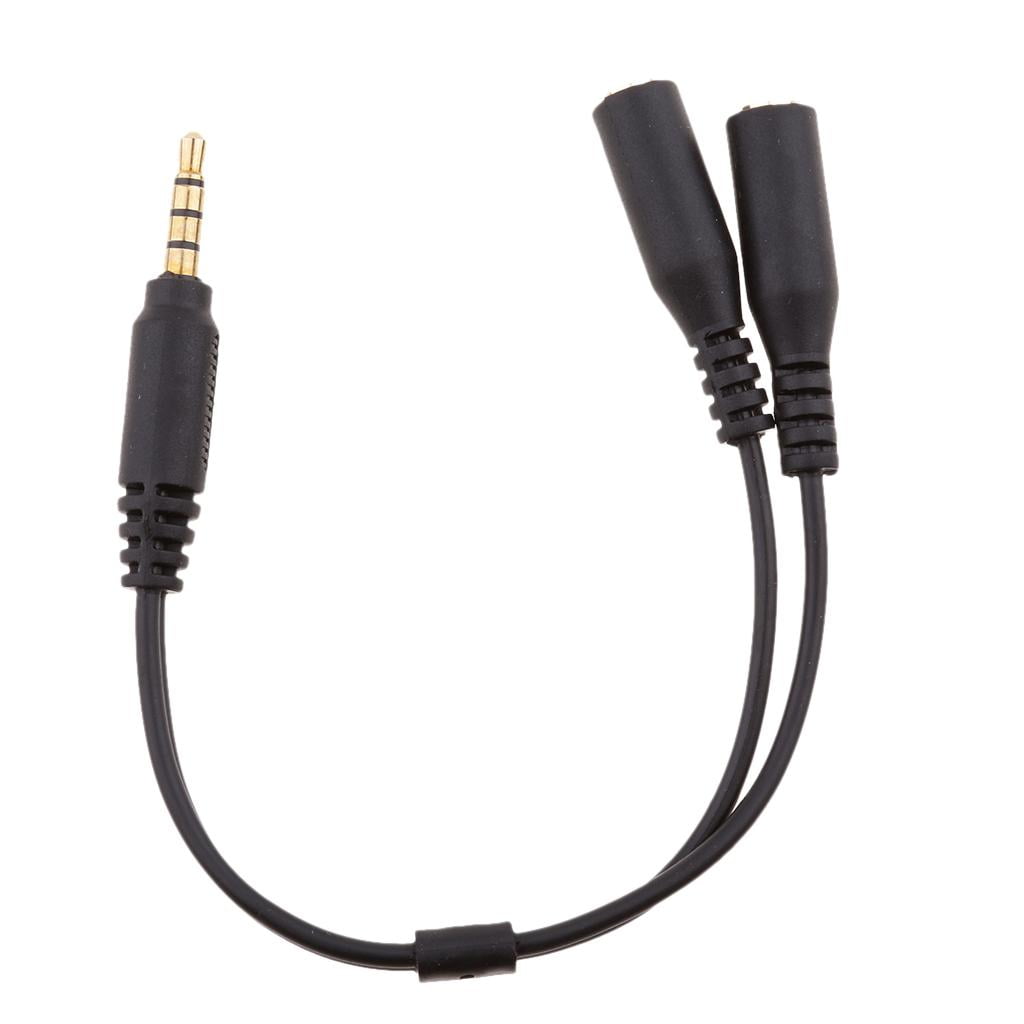 Adapter Y Splitter 3.5mm Jack Mic Audio 7 - Walmart.com