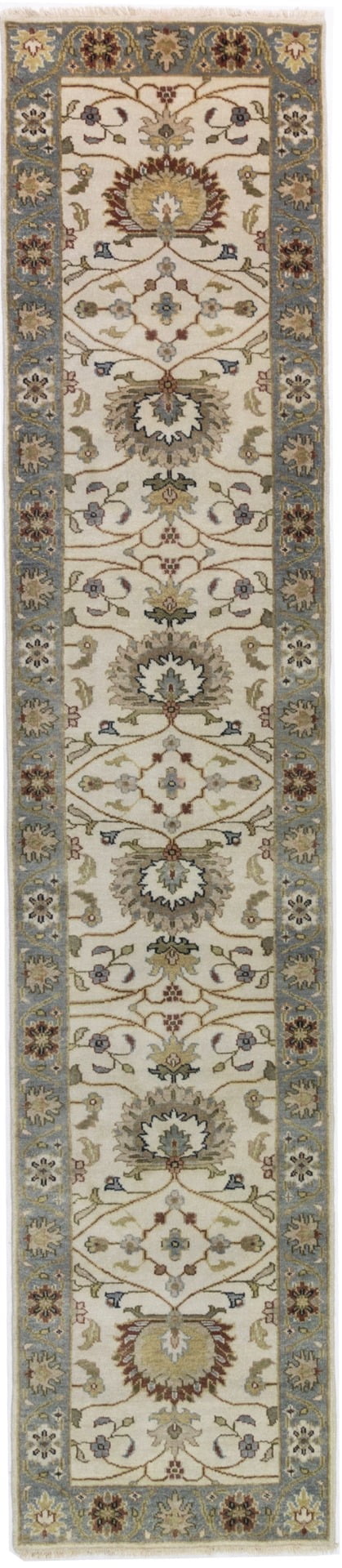 Cream Floral Osh Chobi 3X12 Peshawar Oriental Runner Rug - Walmart.com