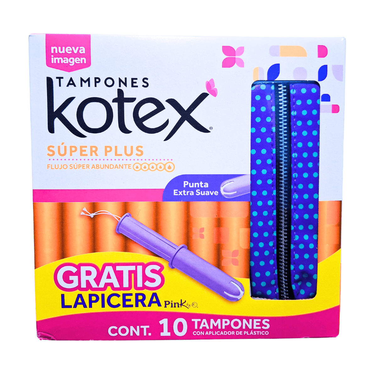 Tampones Kotex Super Plus Flujo Abundante Higiene Femenina | Walmart en ...