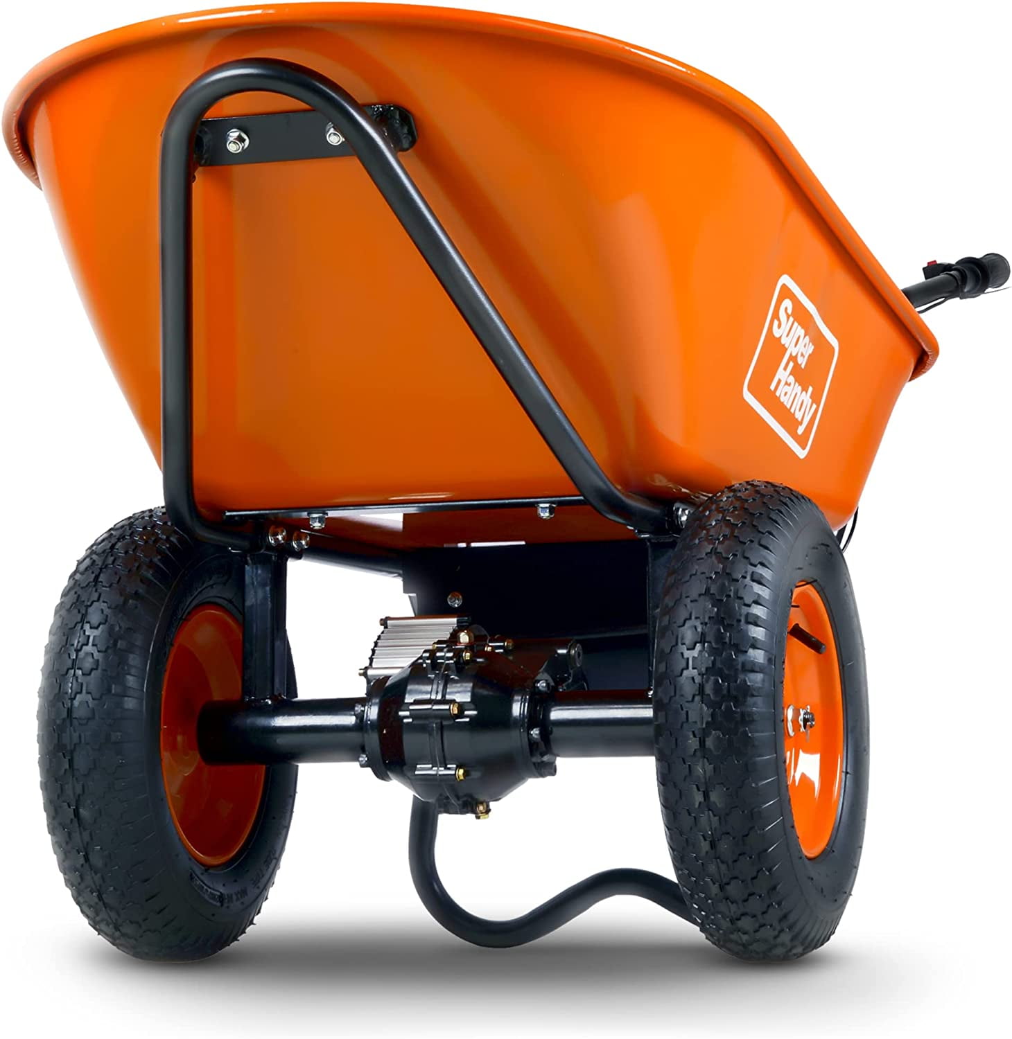 SuperHandy Electric Self-Propelled Wheelbarrow - 48V 2Ah Battery System ...