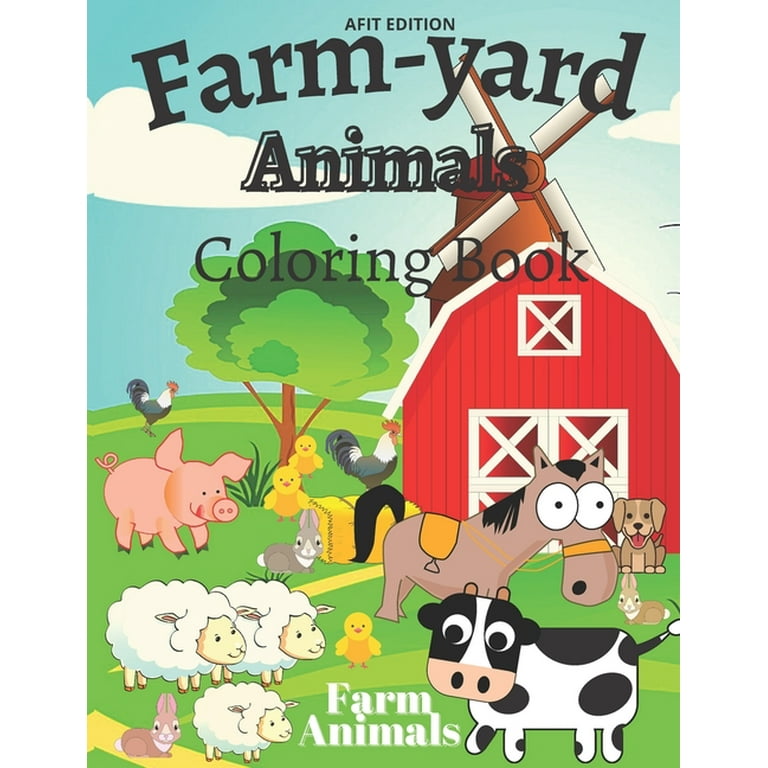 Farm Scene Coloring Pages For Kids